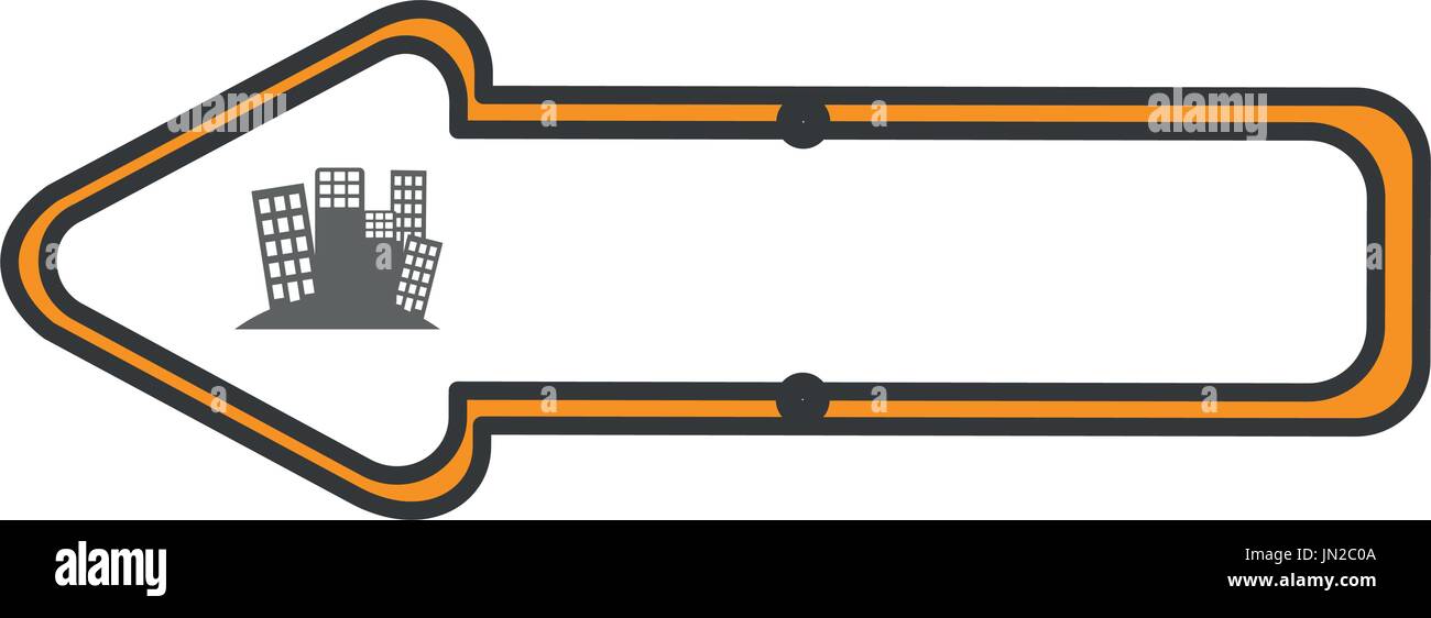 traffic signal arrow guide vector illustration design Stock Vector ...