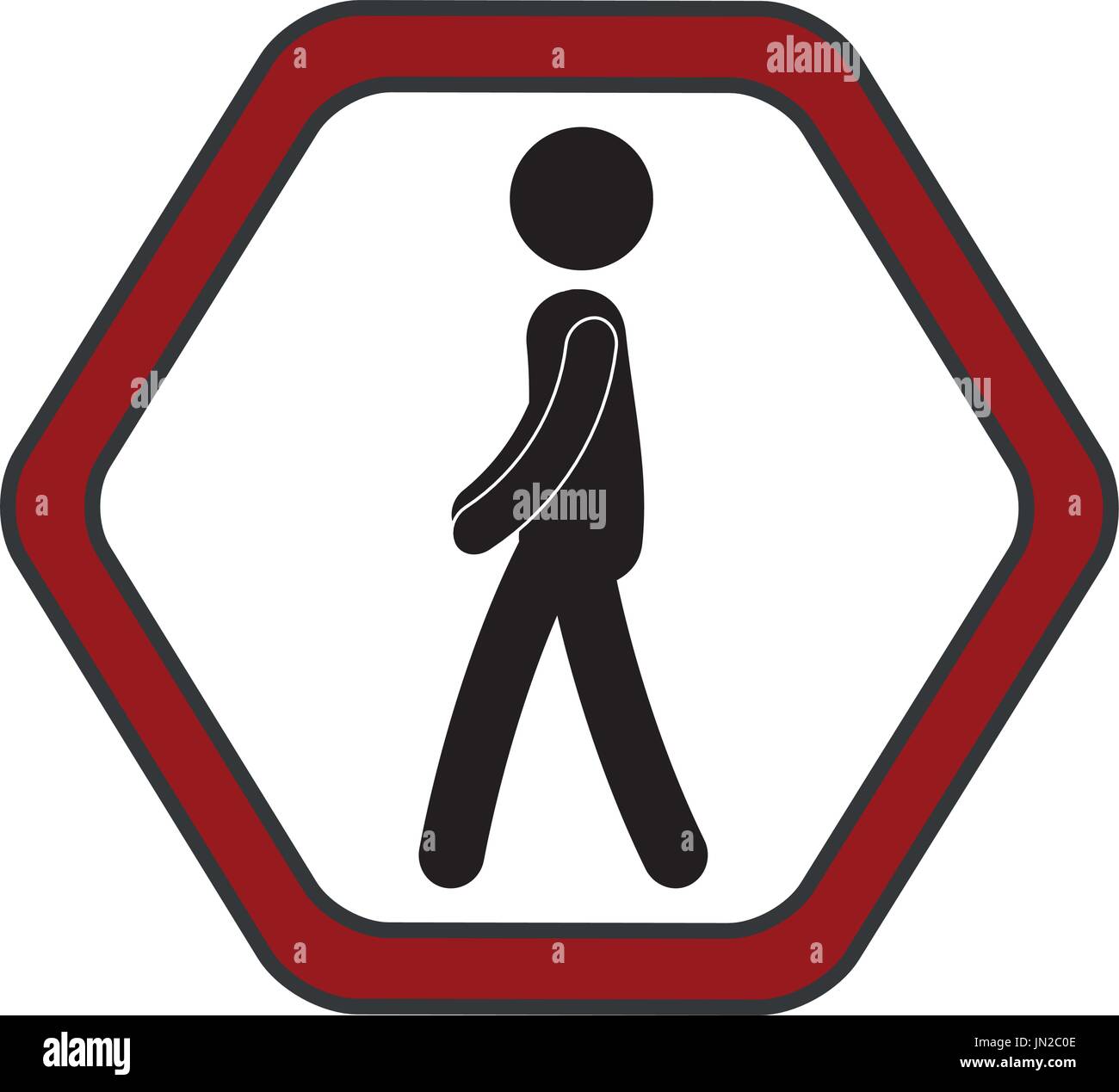 traffic signal Pedestrians on the road vector illustration design Stock ...