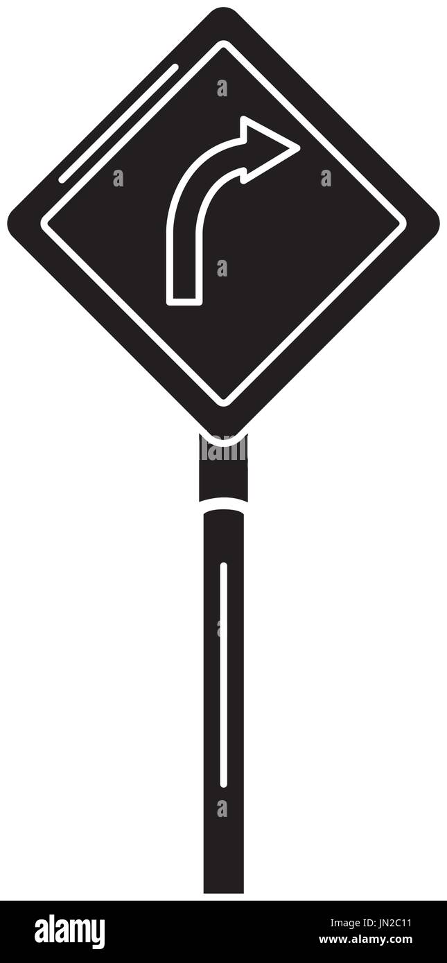 traffic signal turn the right vector illustration design Stock Vector ...