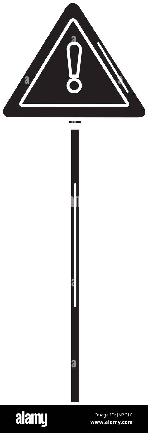 traffic signal alert symbol vector illustration design Stock Vector ...