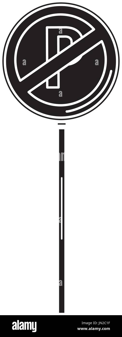 traffic signal no parking vector illustration design Stock Vector Image ...