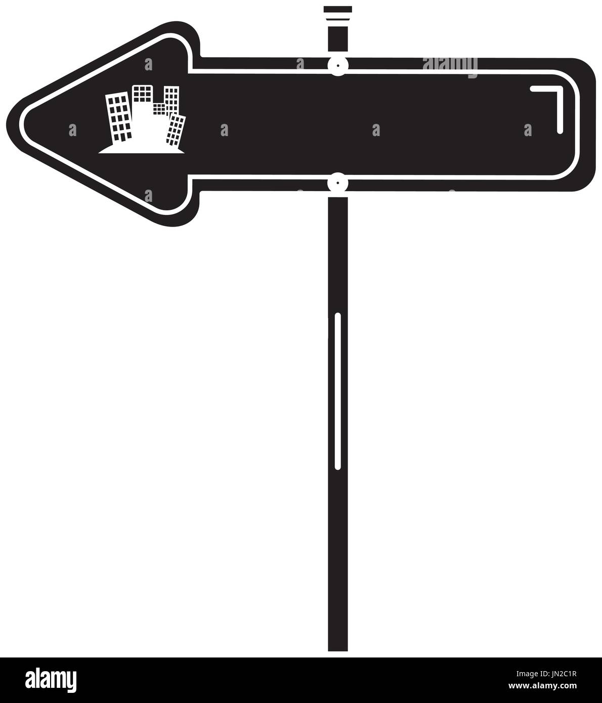 traffic signal arrow guide vector illustration design Stock Vector ...