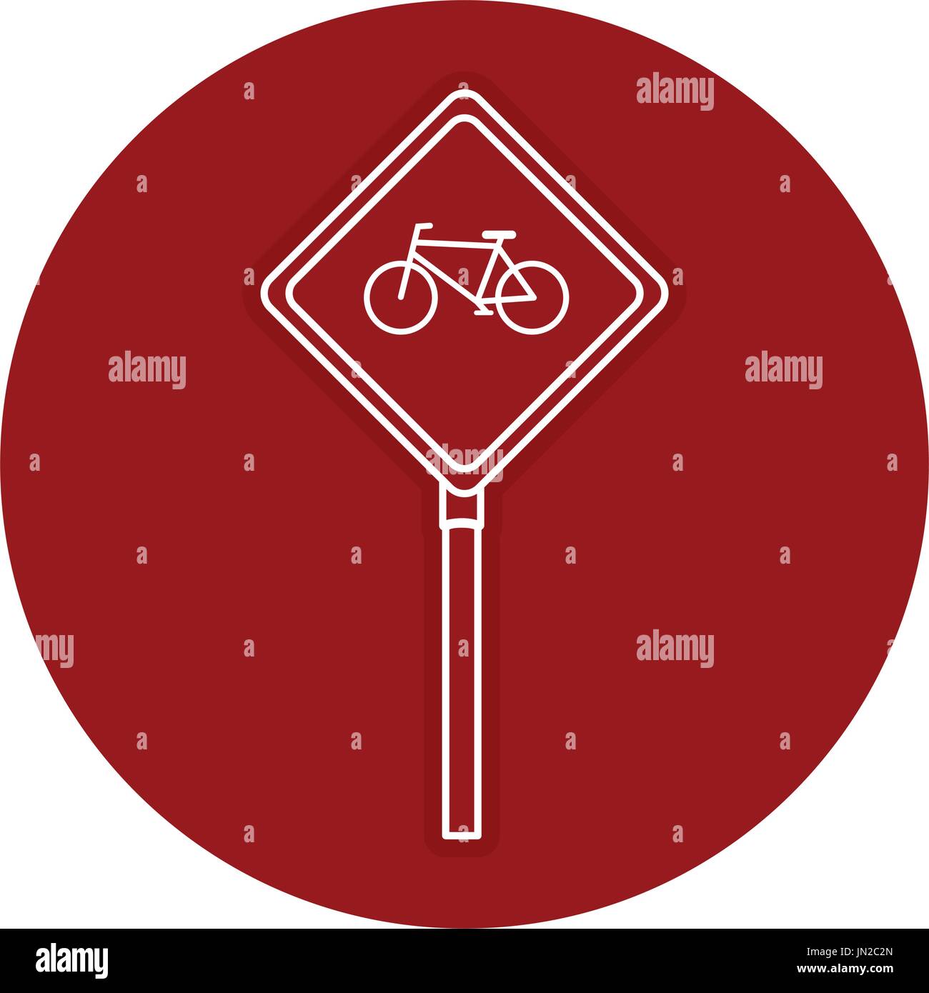 traffic signal Bicycle path vector illustration design Stock Vector ...