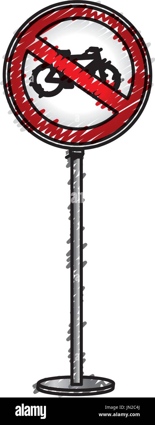 traffic signal Bicycles forbidden vector illustration design Stock ...