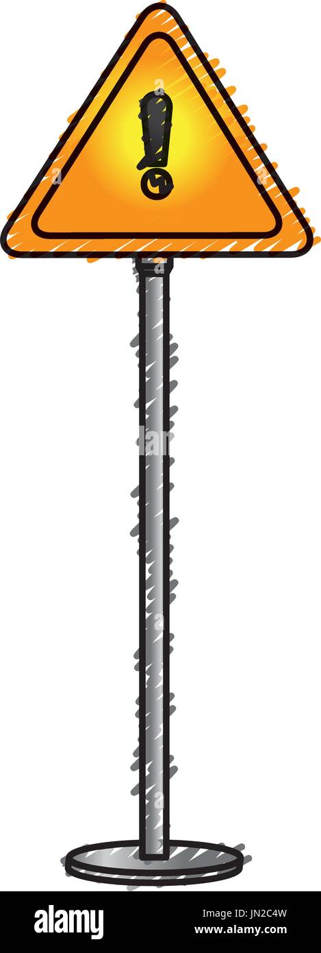 traffic signal alert symbol vector illustration design Stock Vector ...