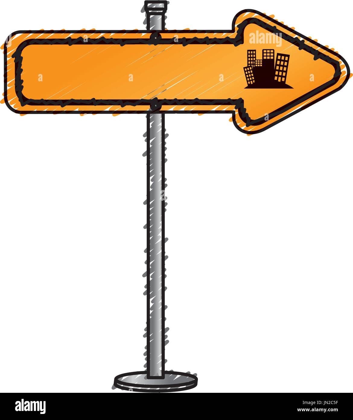 traffic signal arrow guide vector illustration design Stock Vector ...