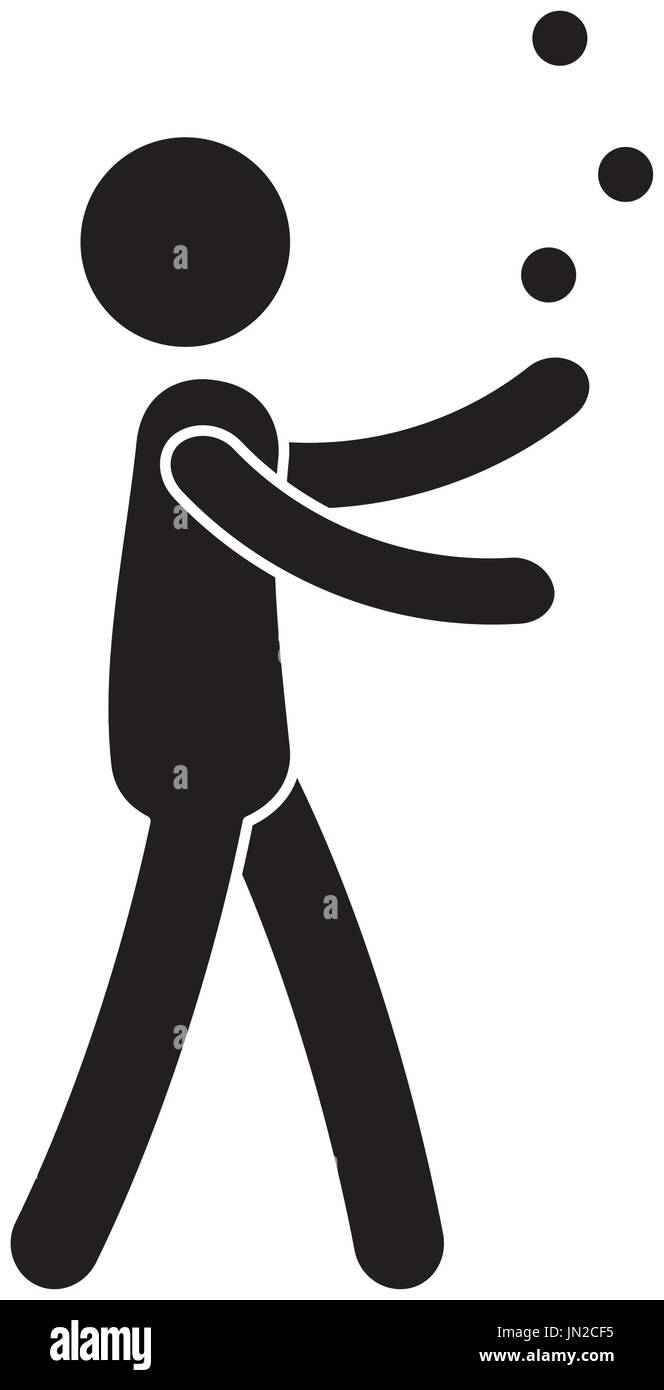 Person juggling with balls vector illustration design Stock Vector ...