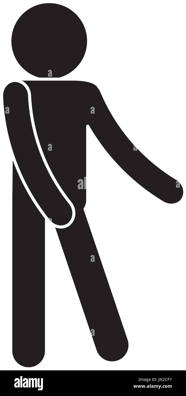 human figure silhouette icon vector illustration design Stock Vector ...