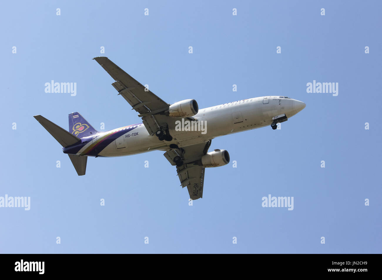 CHIANGMAI, THAILAND- FEBRUARY 5 2014 : HS-TDK Boeing 737-400 of ...