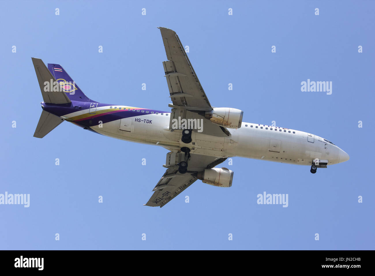 CHIANGMAI, THAILAND- FEBRUARY 5 2014 : HS-TDK Boeing 737-400 of ...