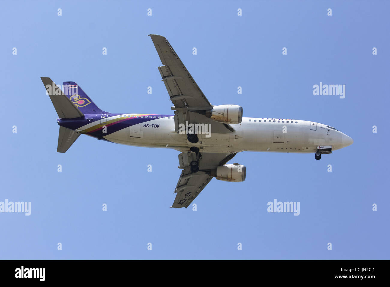 CHIANGMAI, THAILAND- FEBRUARY 5 2014 : HS-TDK Boeing 737-400 of ...