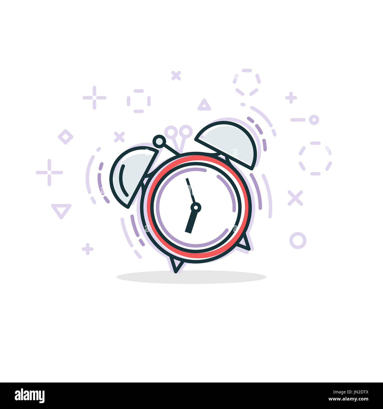 Alarm clock cartoon illustration hi-res stock photography and images ...