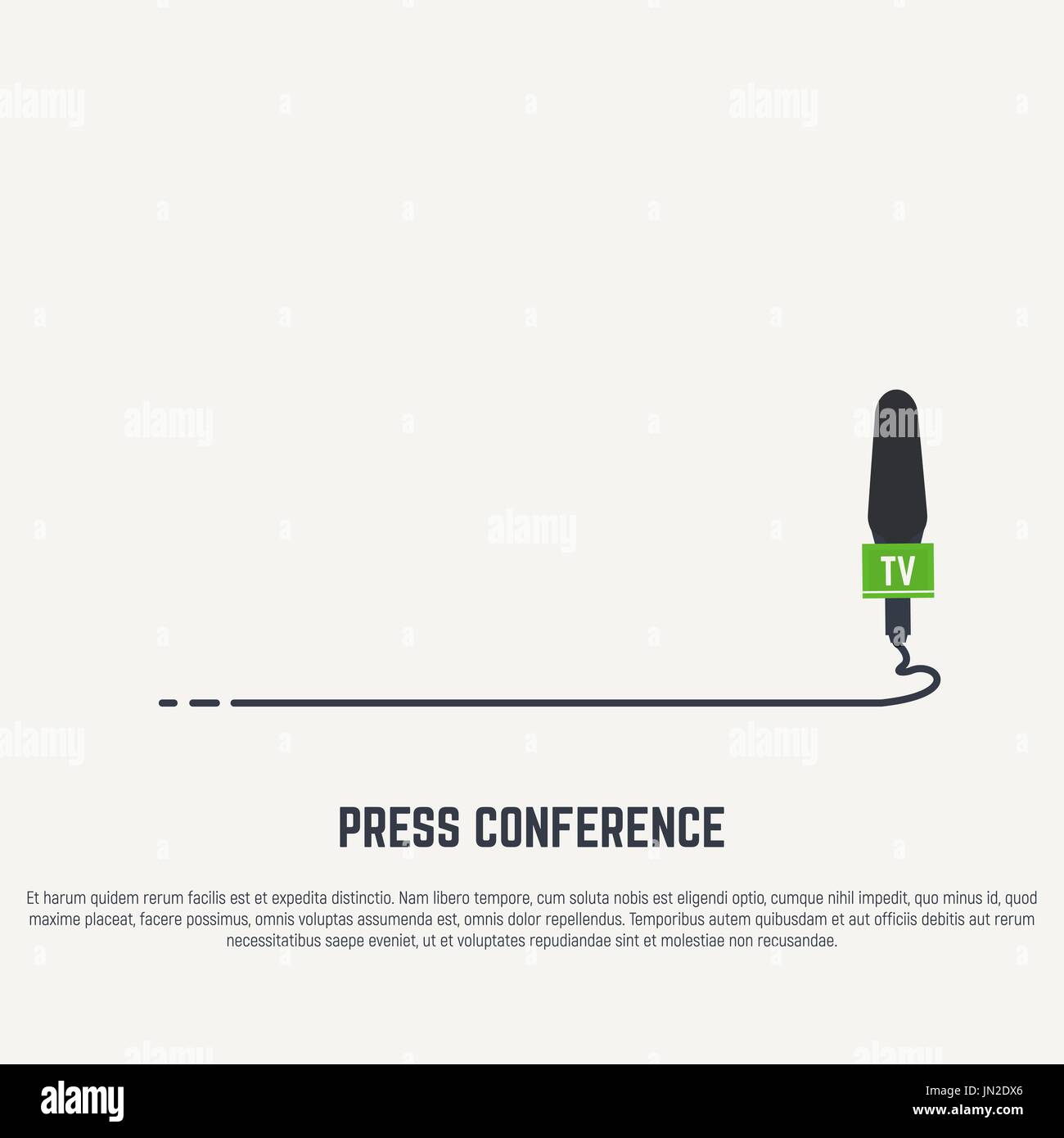 Live microphone concept Stock Vector Images - Alamy