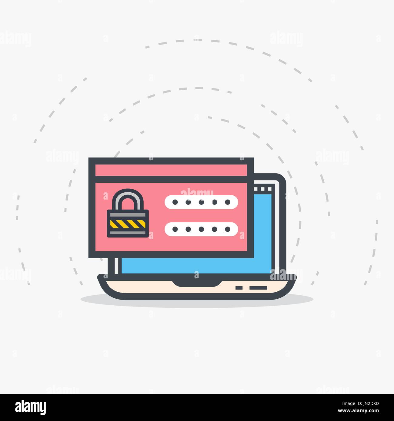 Laptop code key icon Cut Out Stock Images & Pictures - Alamy
