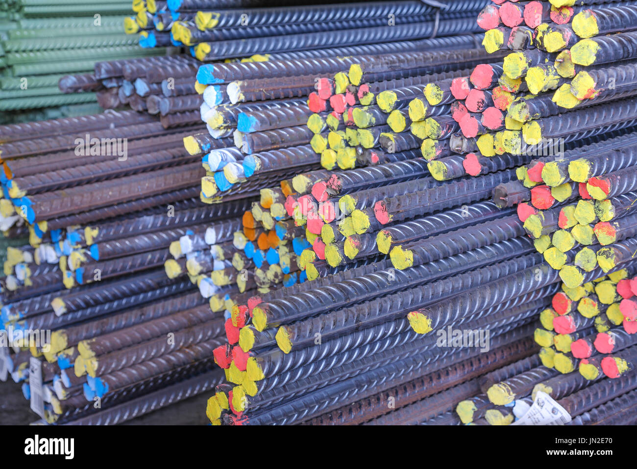 industrial steel iron bars in the factory Stock Photo - Alamy