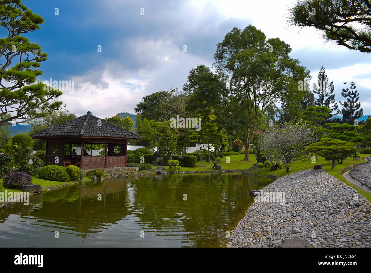 Beautiful Taman Bunga Nusantara, West Java, Indonesia Stock Photo - Alamy