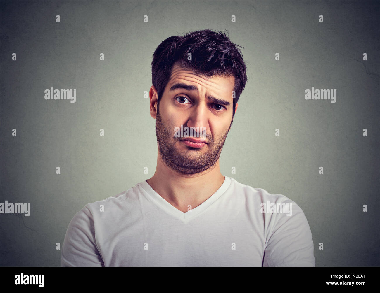 Frowning man hi-res stock photography and images - Alamy