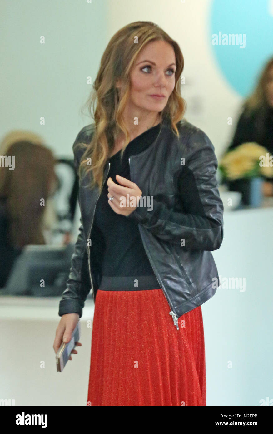 Geri horner outside itv studios geri horner london hi-res stock ...