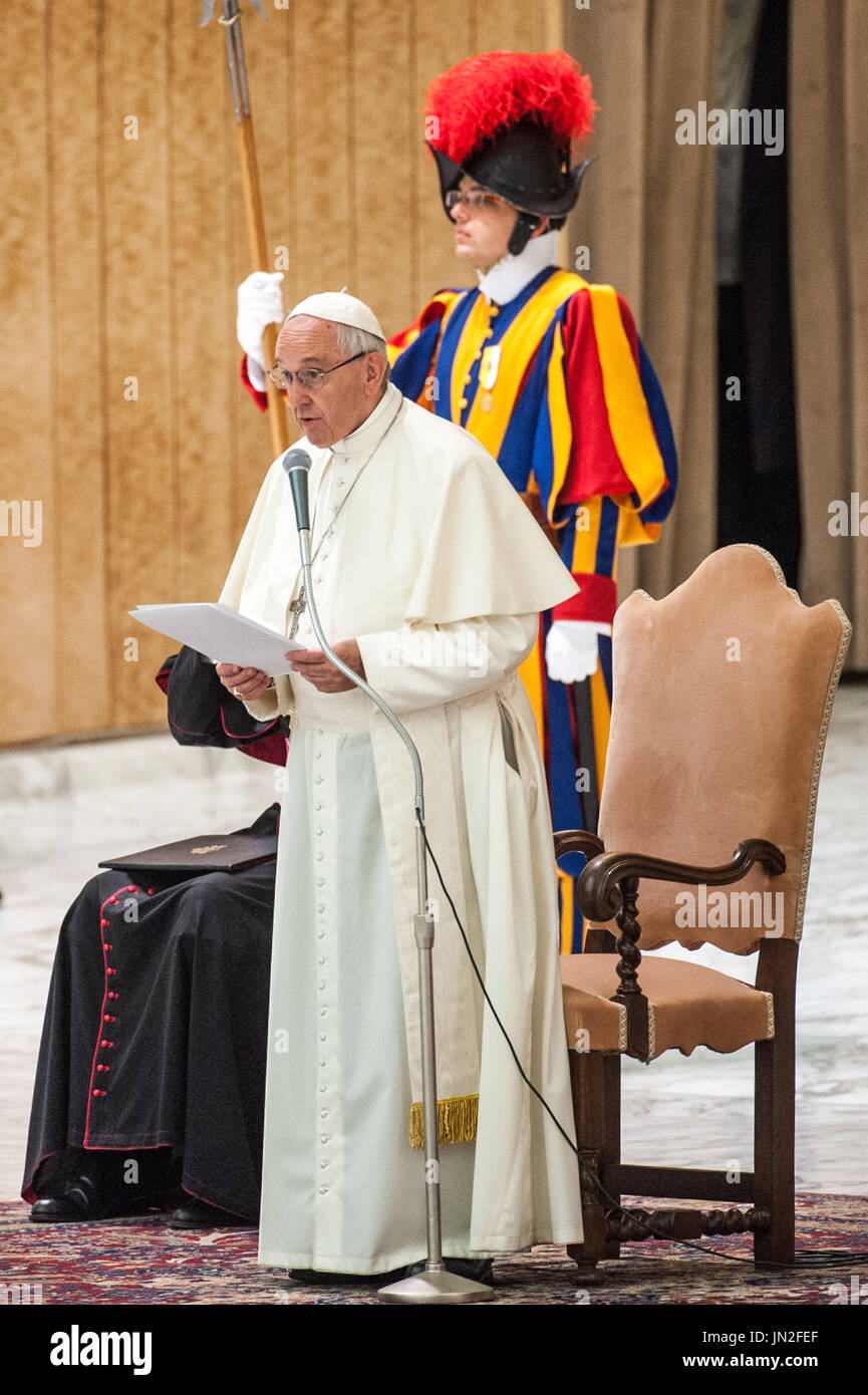 Pope Francis leads his weekly general audience in Saint Peter's square ...