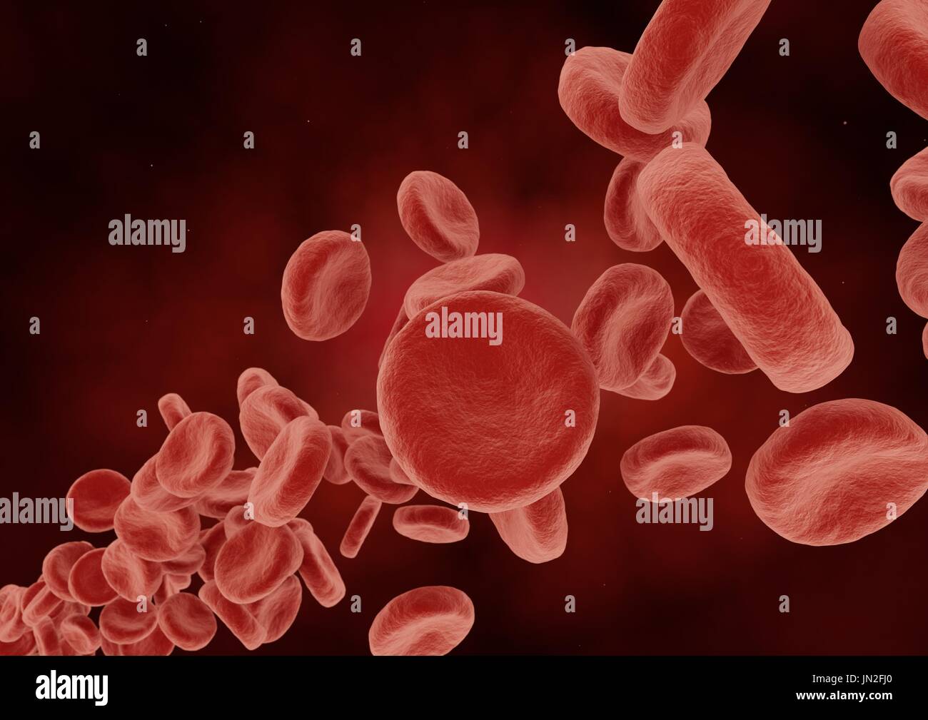 3D rendering Red Blood Cells Stock Photo - Alamy