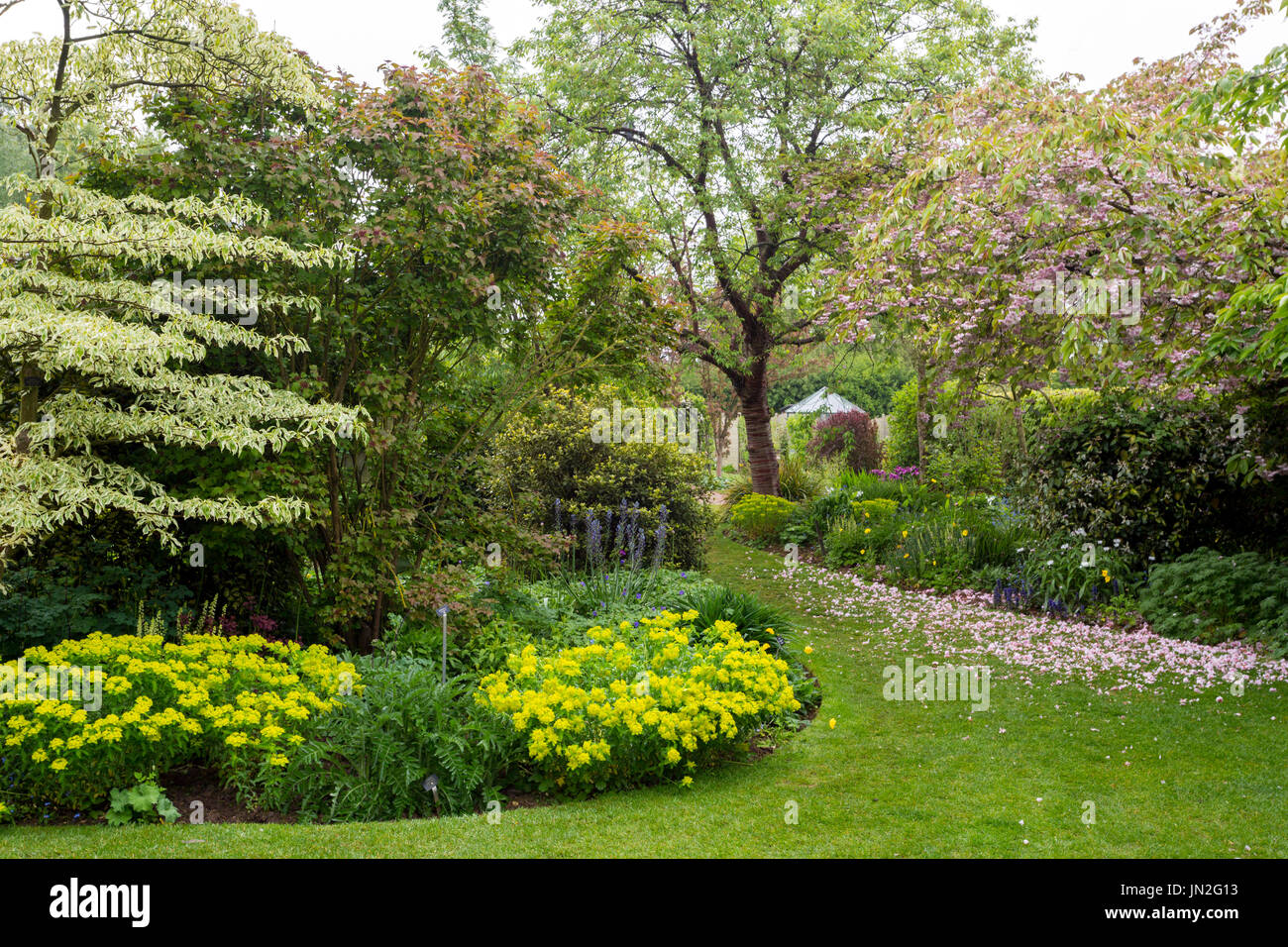 Spring blossom in Barnsdale Gardens where the late Geoff Hamilton ...