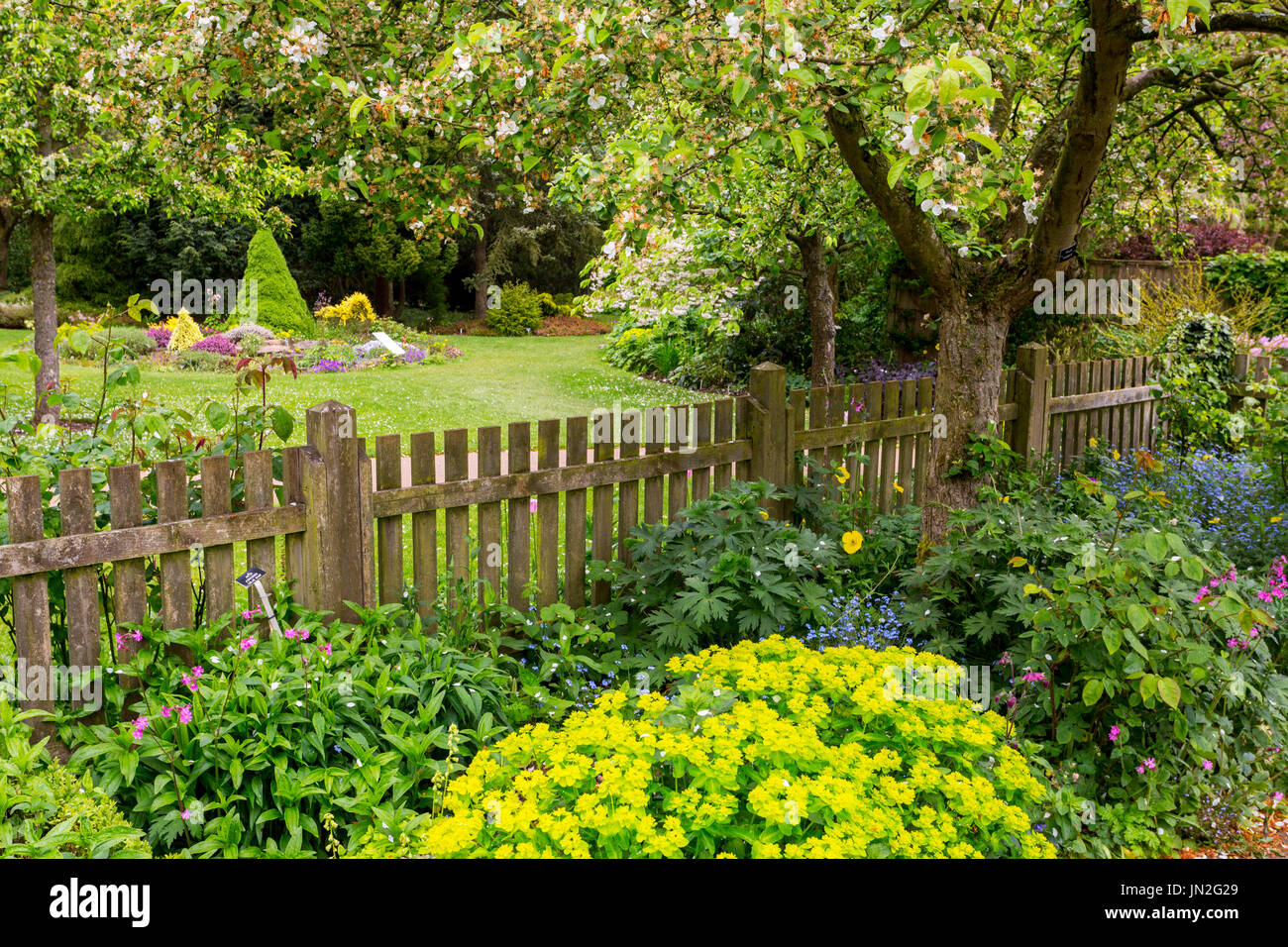 A cottage garden at Barnsdale Gardens where the late Geoff Hamilton ...