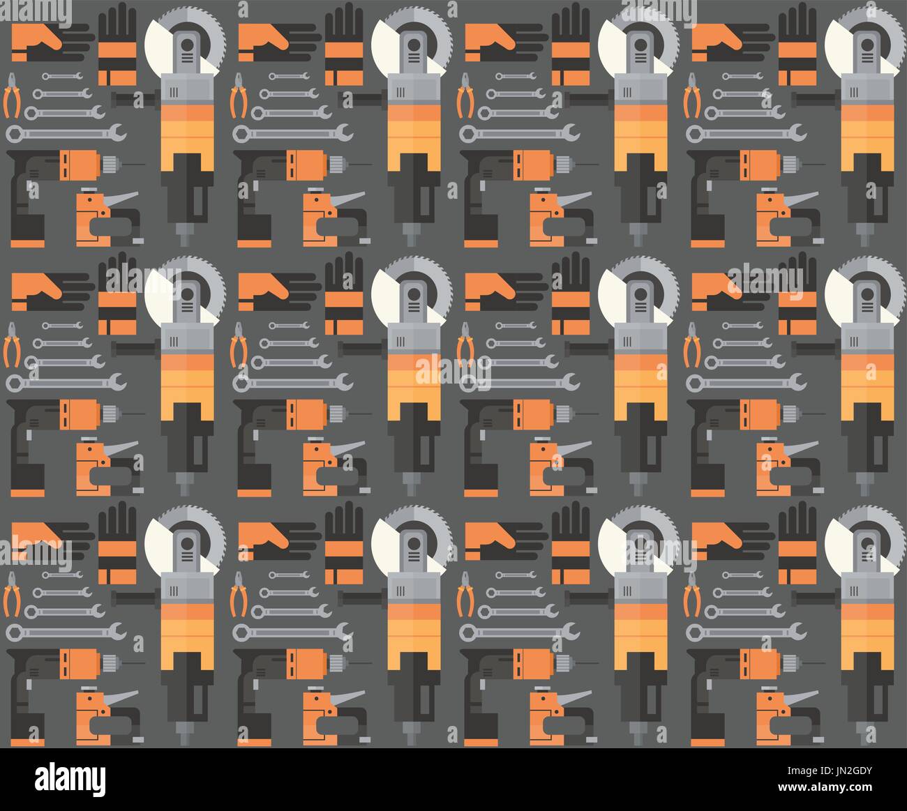 Construction tools seamless pattern vector hi-res stock photography and ...
