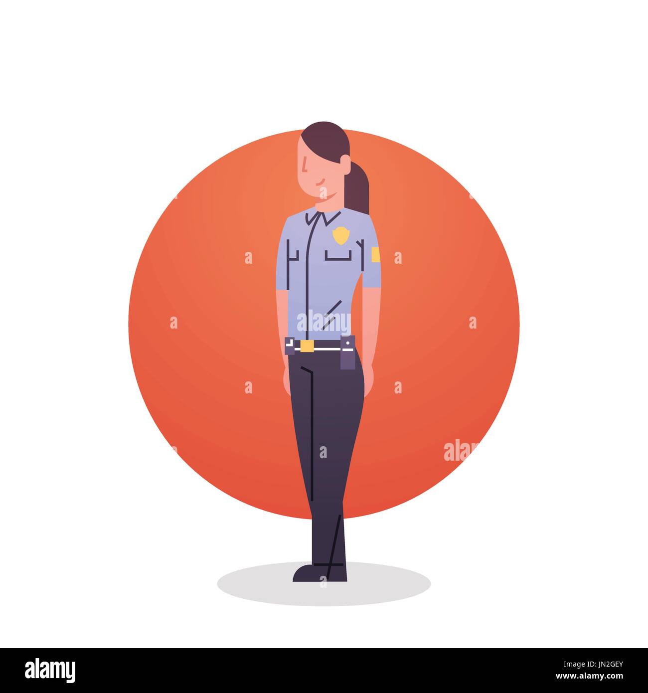 Female security guard Cut Out Stock Images & Pictures - Alamy