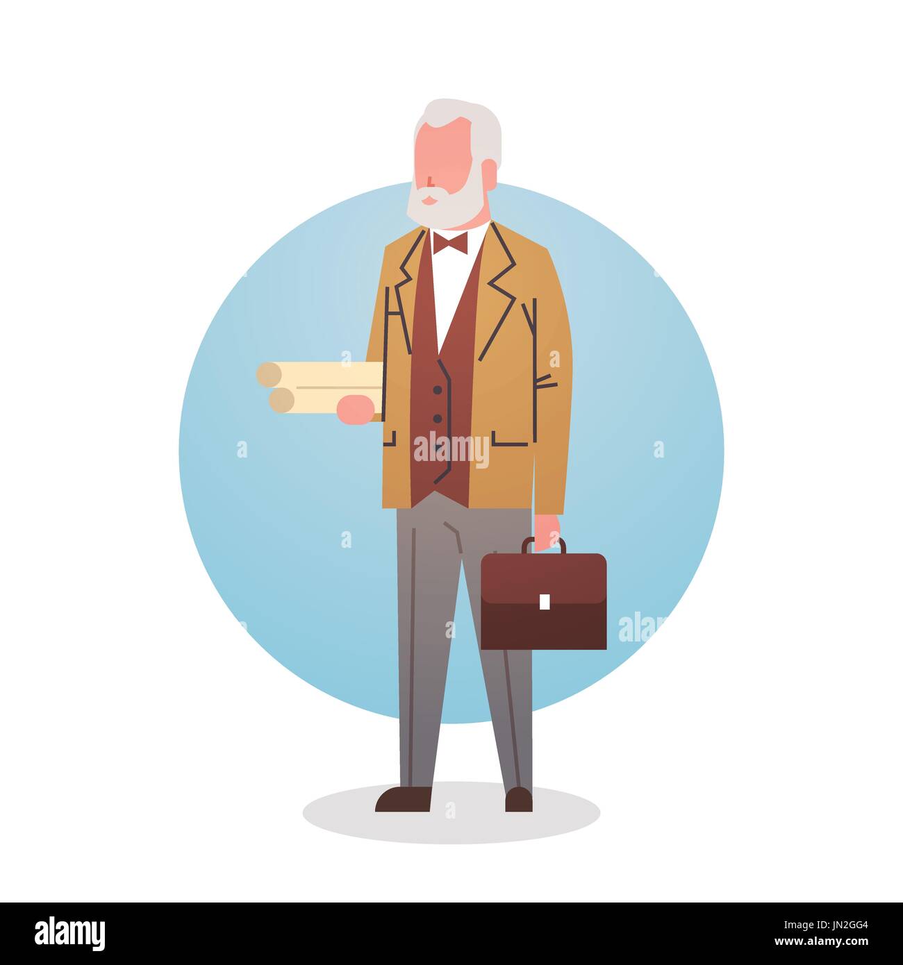 Man Professor Teacher Icon University Stuff Worker Professional ...