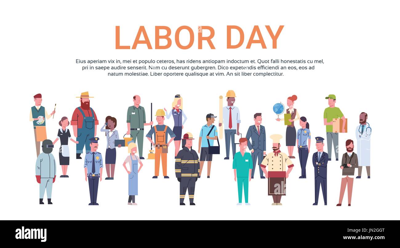 People Group Different Occupation Set, International Labor Day Stock ...