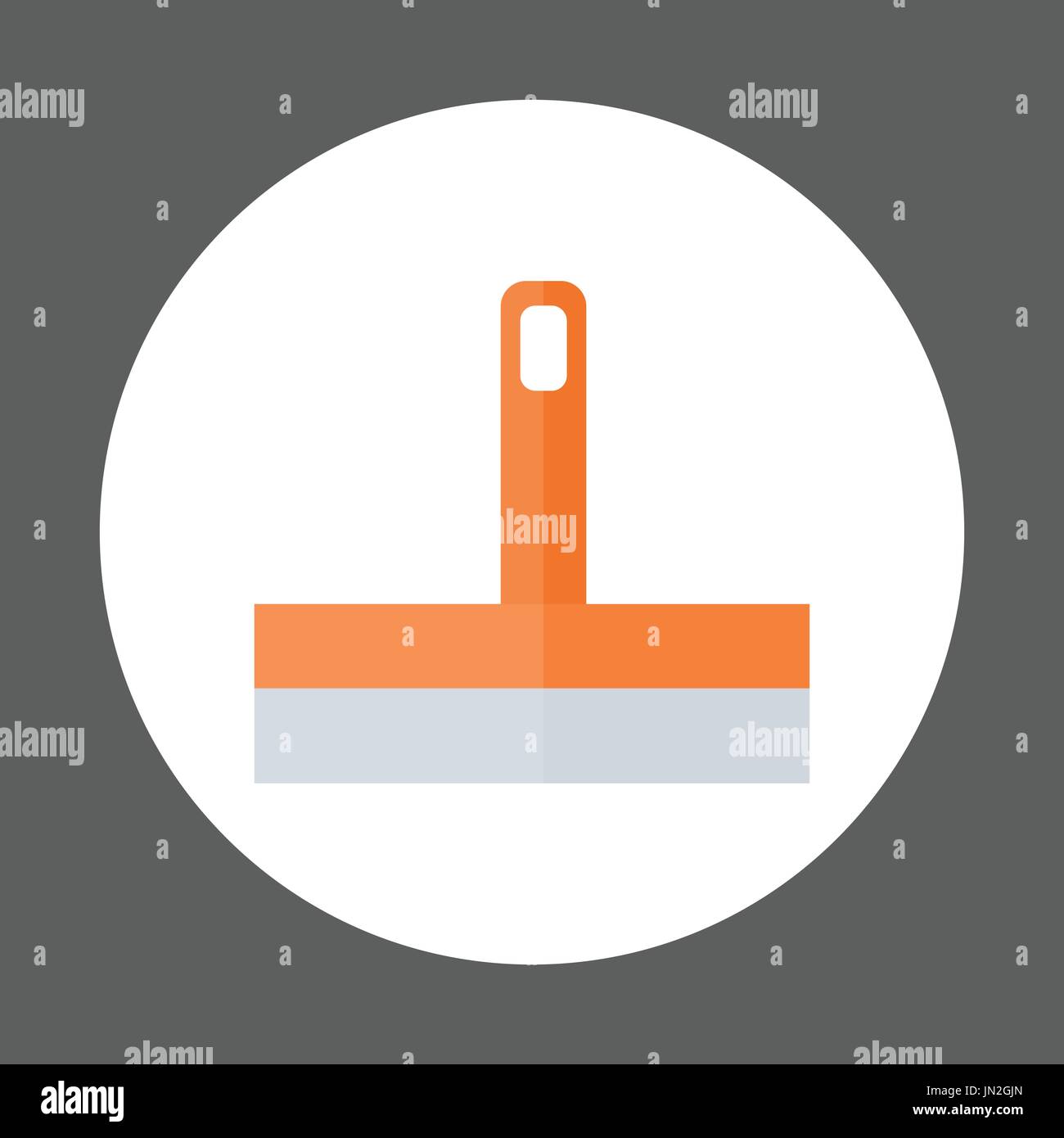 Spatula Icon Working Hand Tool Equipment Concept Stock Vector Image ...