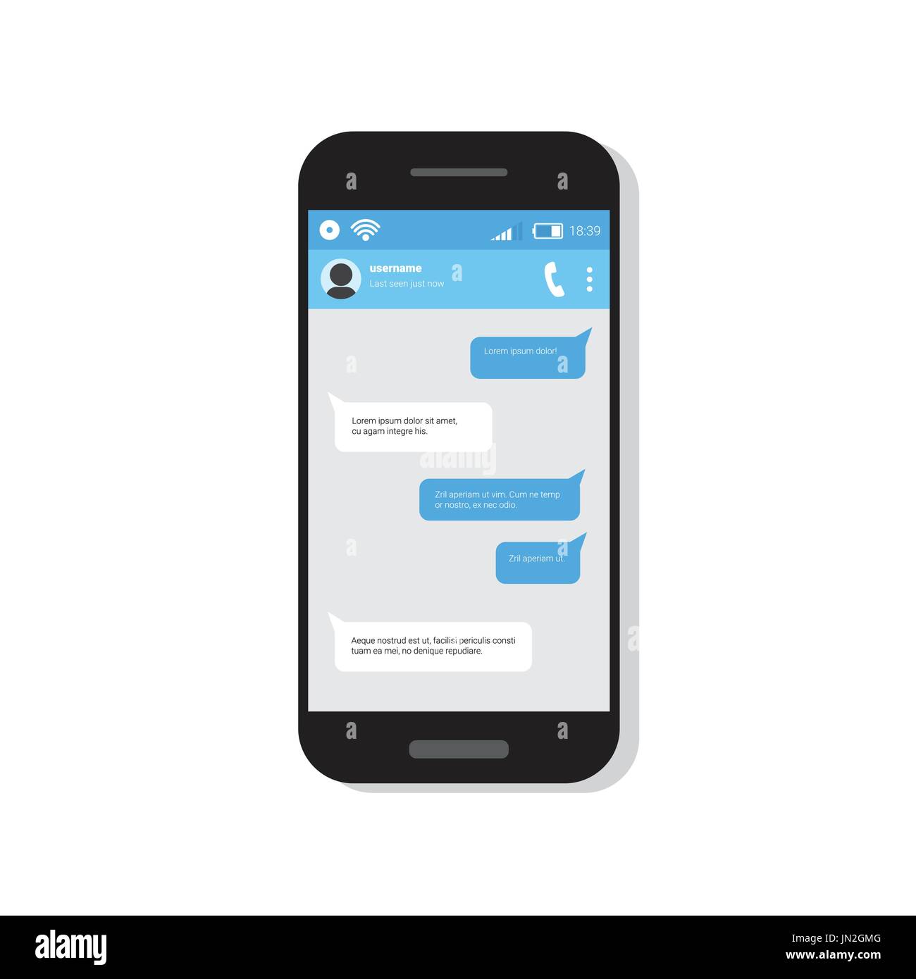 Sms messages Stock Vector Images - Alamy