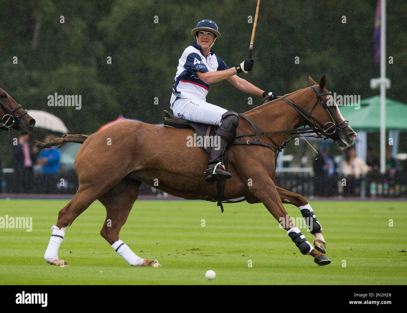 An England polo player during the Royal Salute Coronation Cup polo at ...