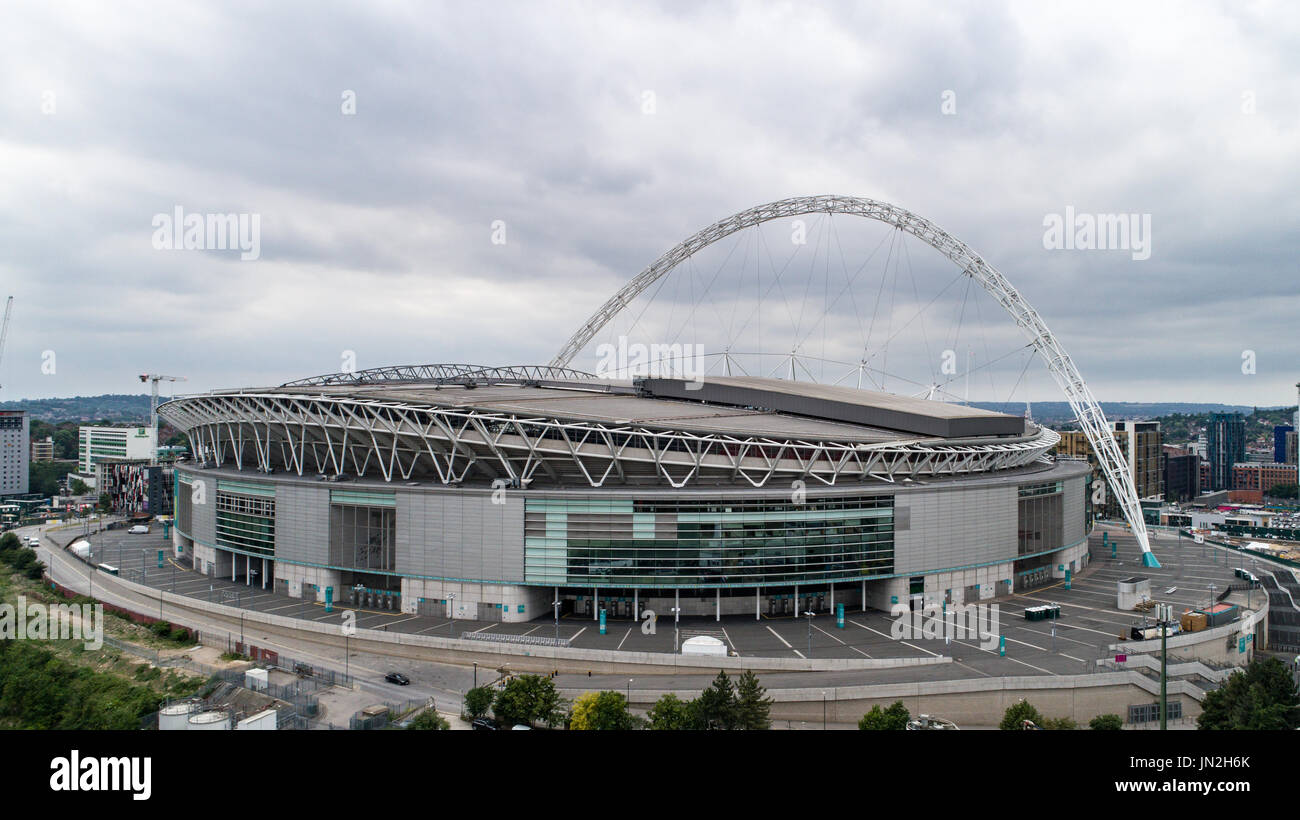 Aerial view of a football stadium in North London Stock Photo - Alamy