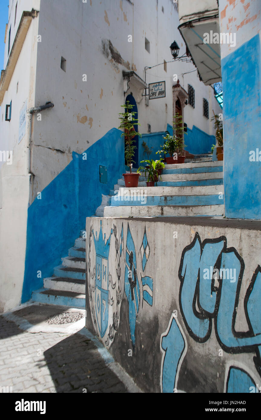 Morocco: the narrow alleys of Tangier, the city on the Maghreb coast ...