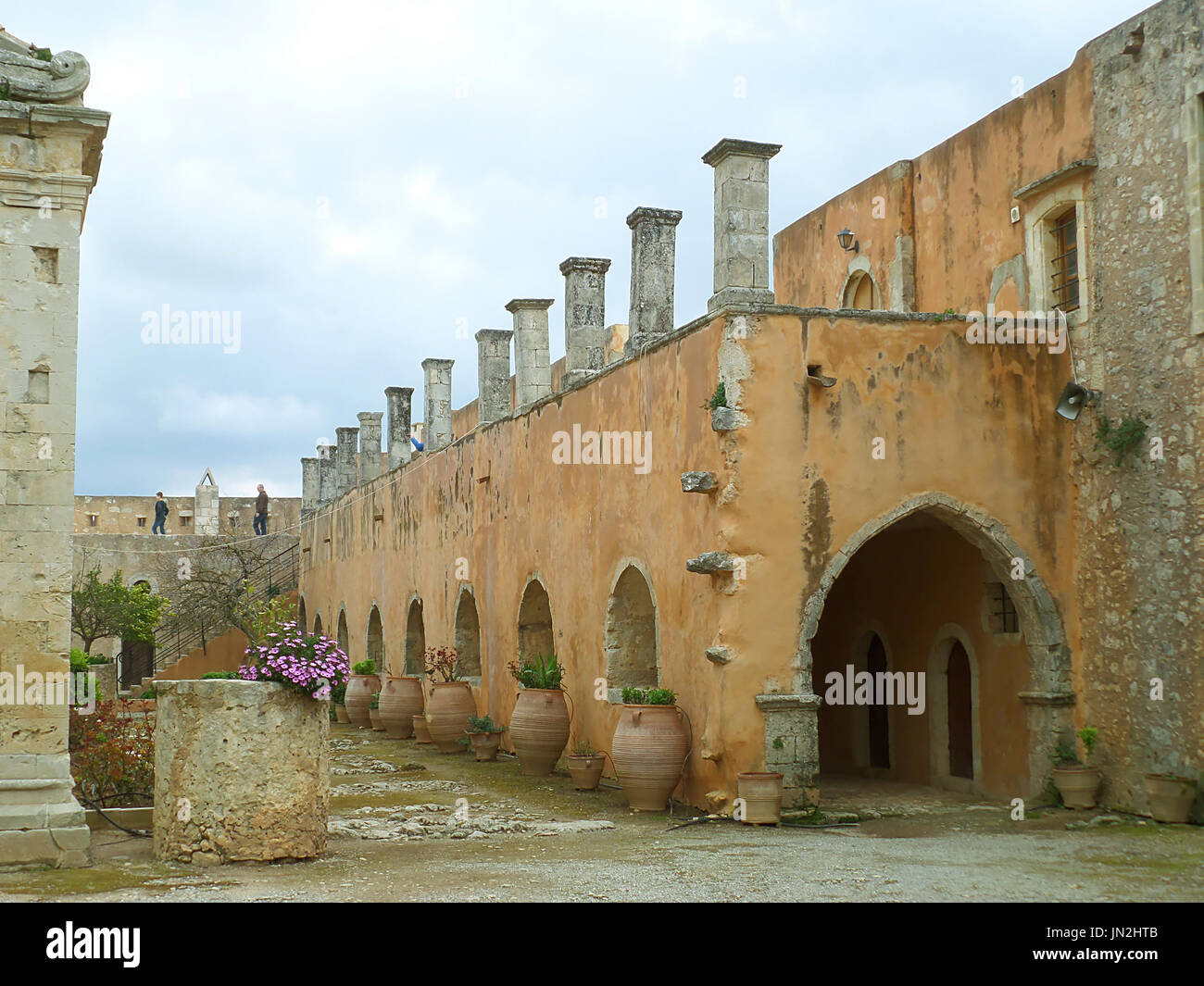 The old building in Arkadi Monastery, UNESCO world heritage site in ...