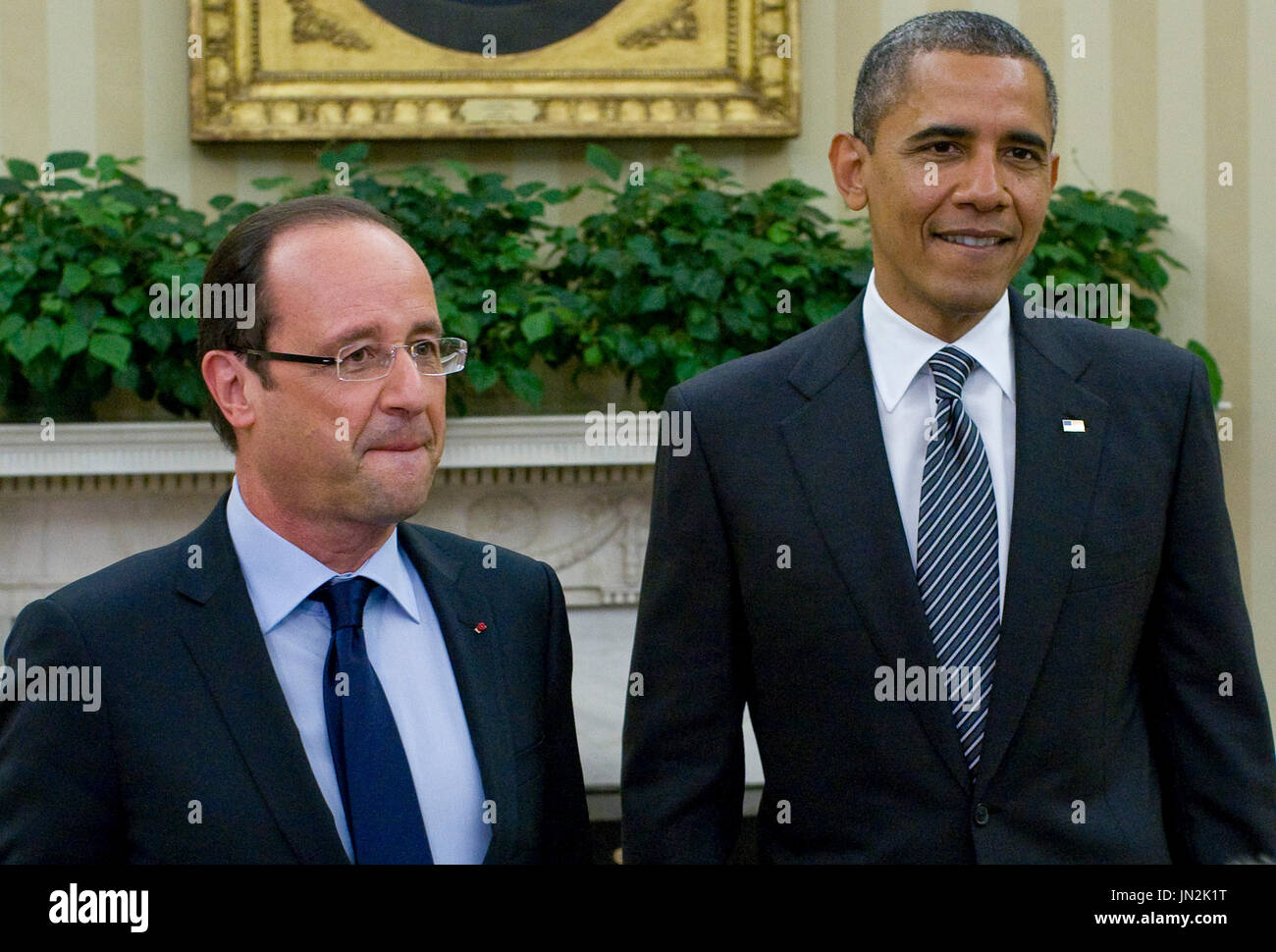 United States President Barack Obama meets with newly elected President ...