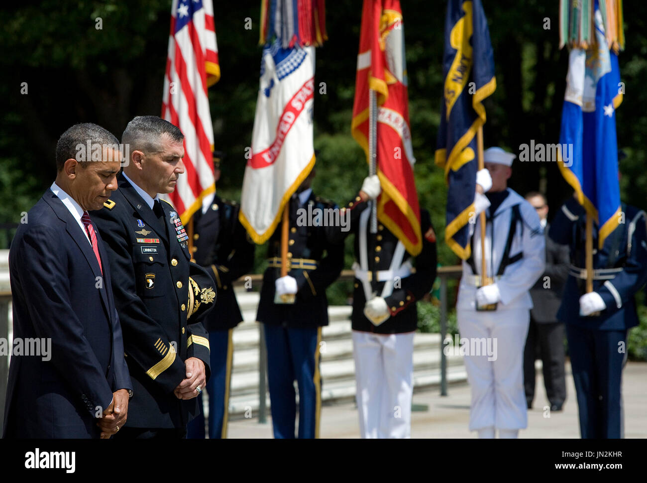 United States President Barack Obama participates in a wreath laying ...