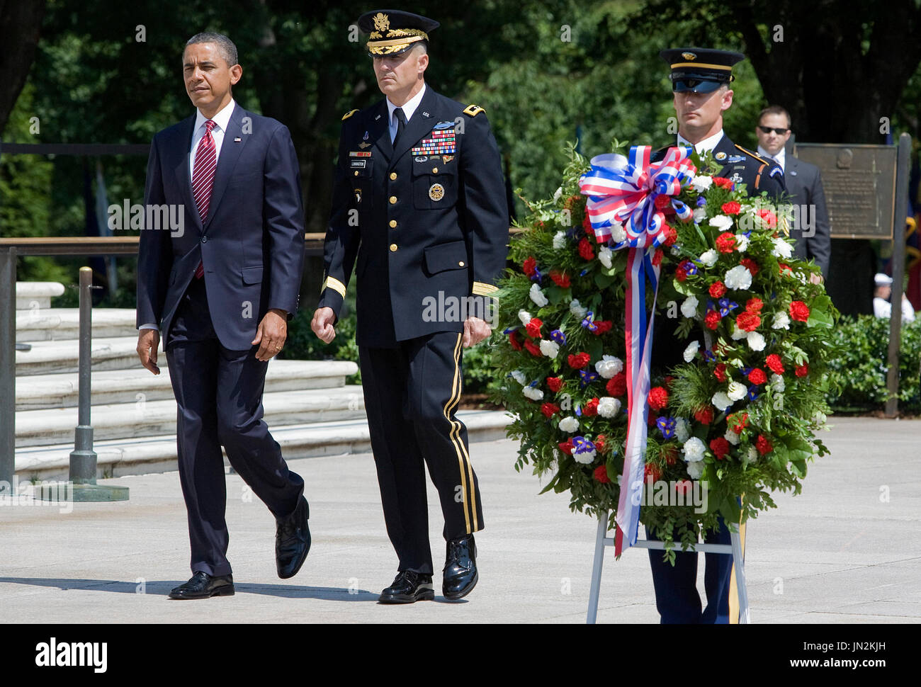 United States President Barack Obama participates in a wreath laying ...