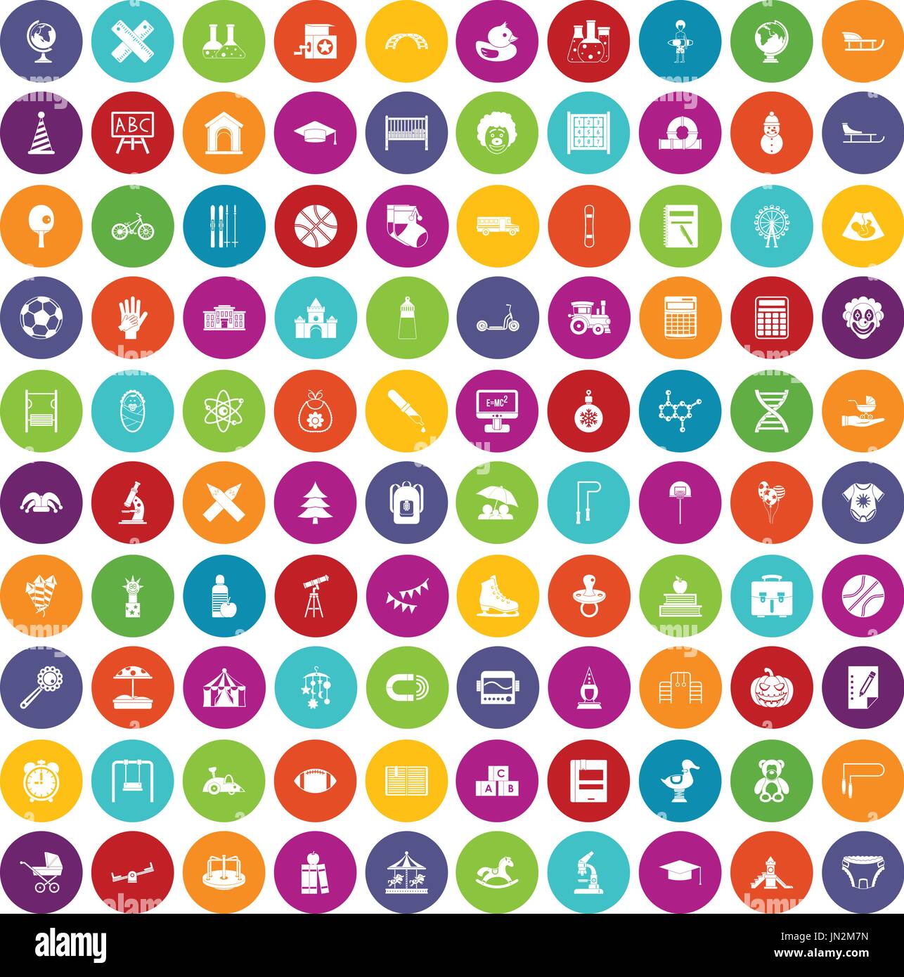 Kids on bike with backpack hi-res stock photography and images - Alamy