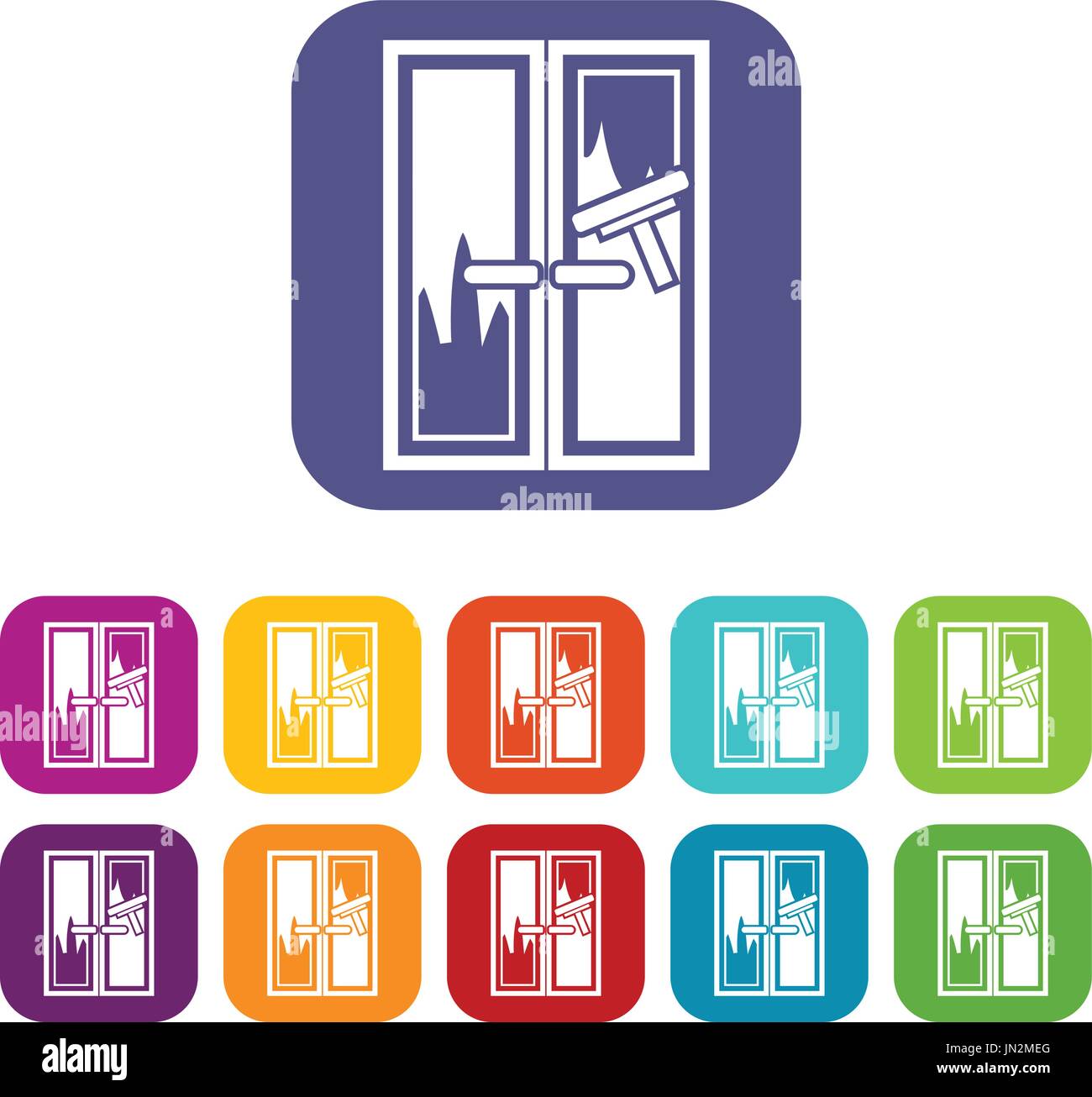 Dirty red window Stock Vector Images - Alamy