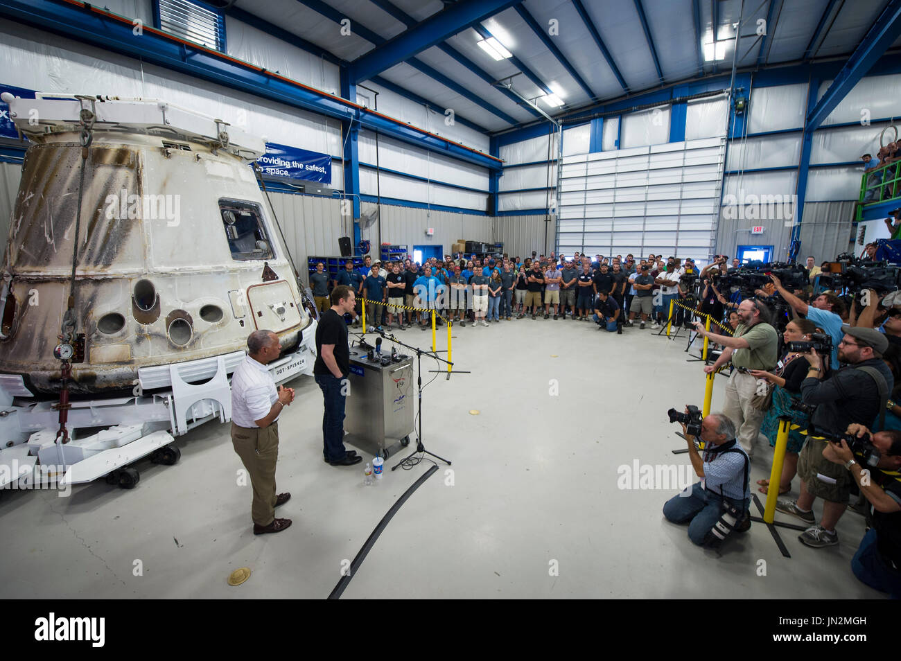 NASA Administrator Charles Bolden, left, and SpaceX CEO and Chief ...