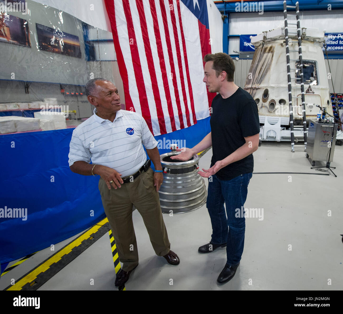 NASA Administrator Charles Bolden, left, and SpaceX CEO and Chief ...