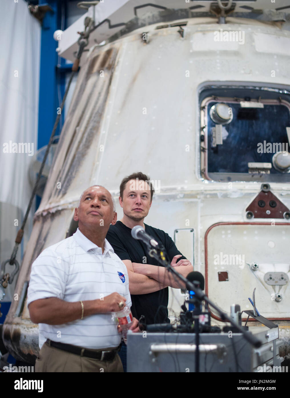 NASA Administrator Charles Bolden, left, and SpaceX CEO and Chief ...
