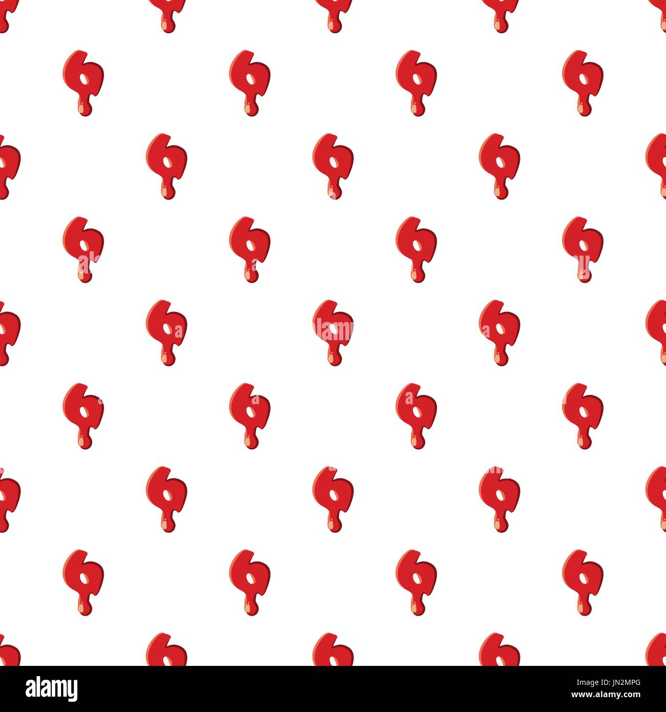 Six number isolated on white background Stock Vector Image & Art - Alamy