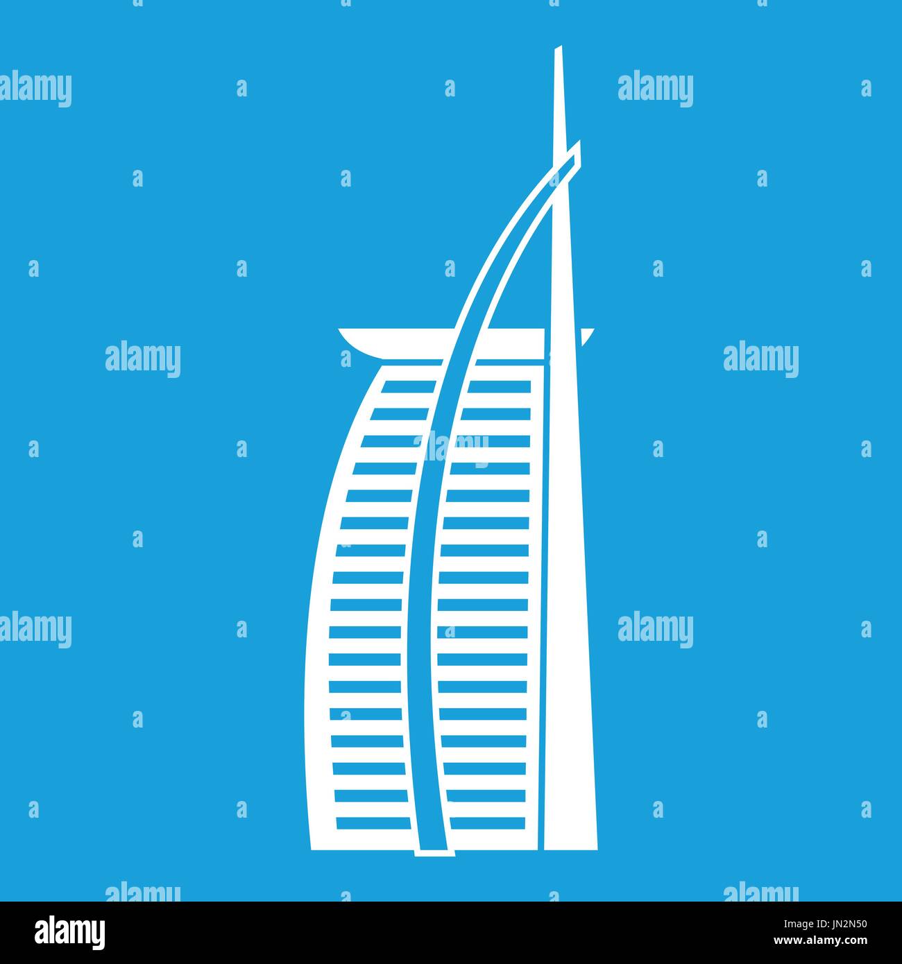 Hotel burj al arab dubai coast Stock Vector Images - Alamy