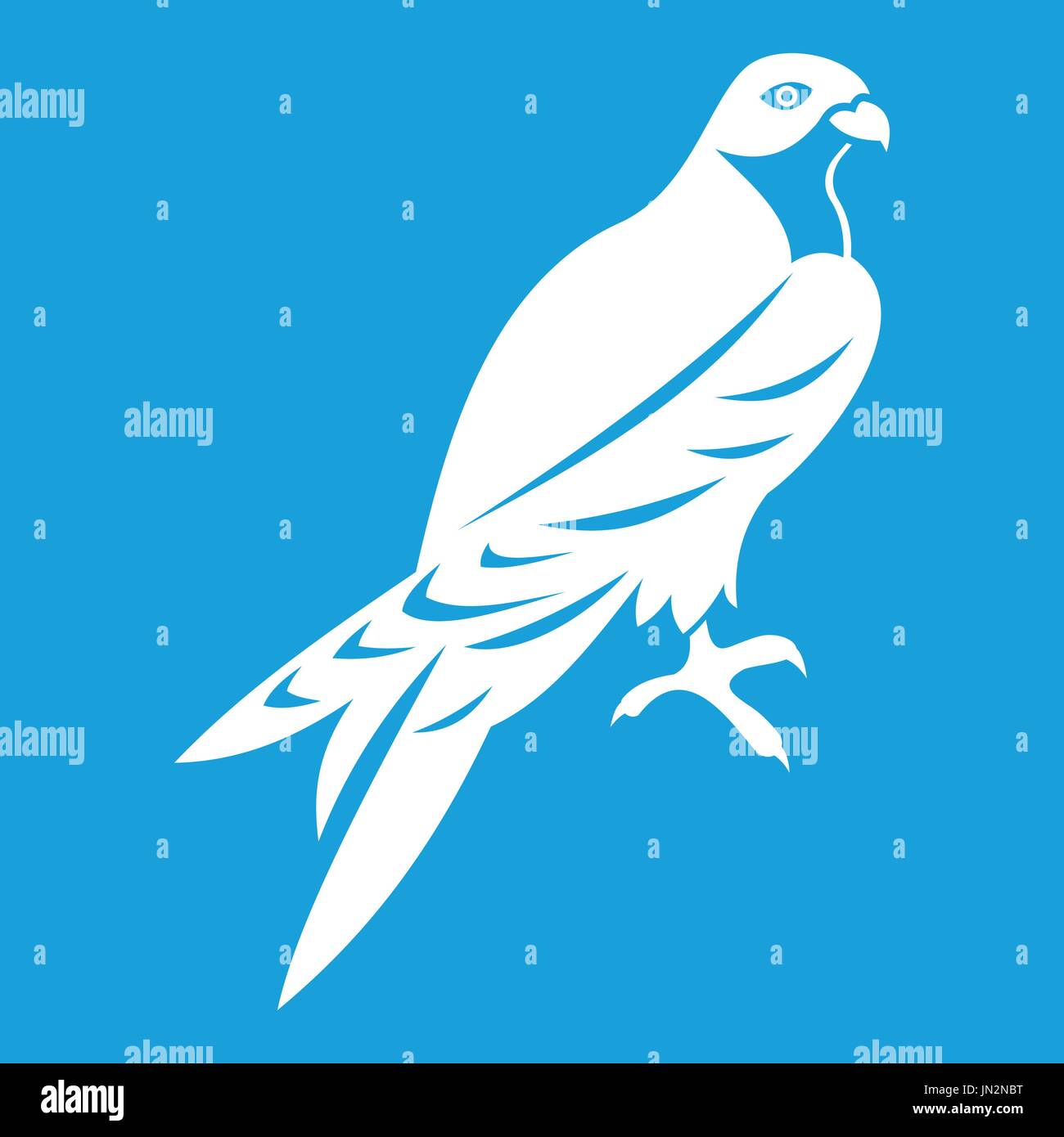 Falcon icon white Stock Vector Image & Art - Alamy