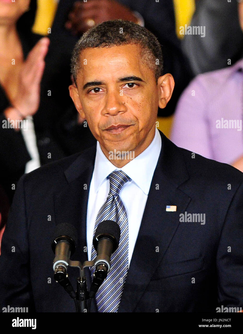 United States President Barack Obama delivers a statement on the need ...