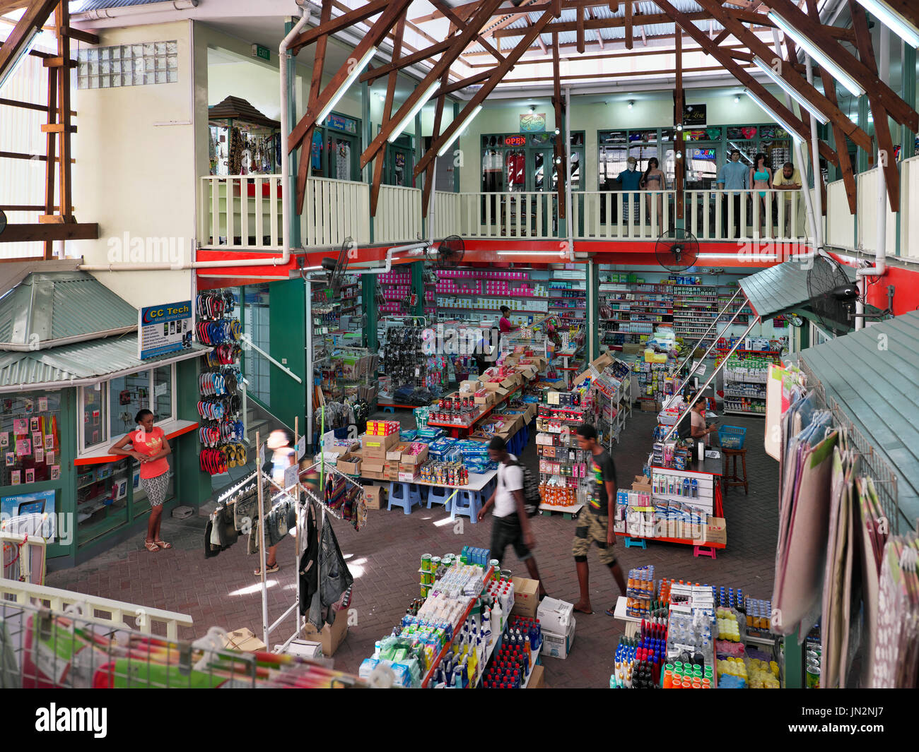 Victoria Market Shop Seychelles Stock Photo - Alamy