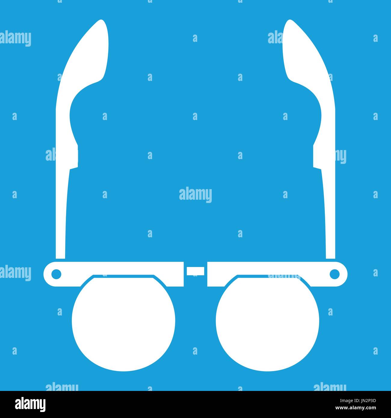 Round eyeglasses icon simple Stock Vector Images - Alamy